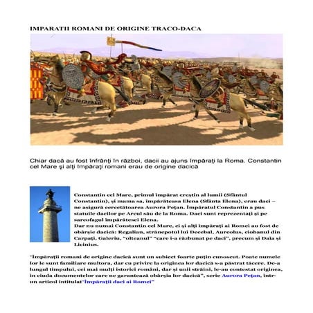 Despre daci 2 | PDF