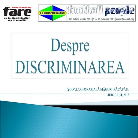Despre discriminare | PPT