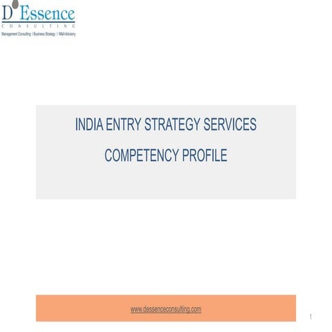 INDIA ENTRY STRATEGY | PDF