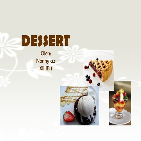 Dessert | PPT