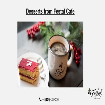 Desserts from Festal Cafe | PDF