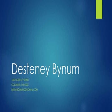 Desteney bynum | PPTX