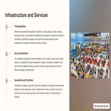 Tourism Destination management for vistors | PPT