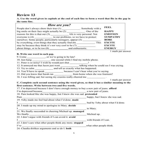 Destination B1 Review 13 B1.docx 13 B 13 B | DOCX