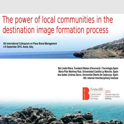 The power of local communities in the destination image formation ...