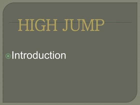 Long jump Field Facilities | PPT
