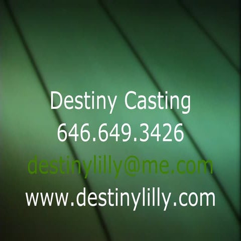 Destiny Casting | PPT | Television | Entertainment