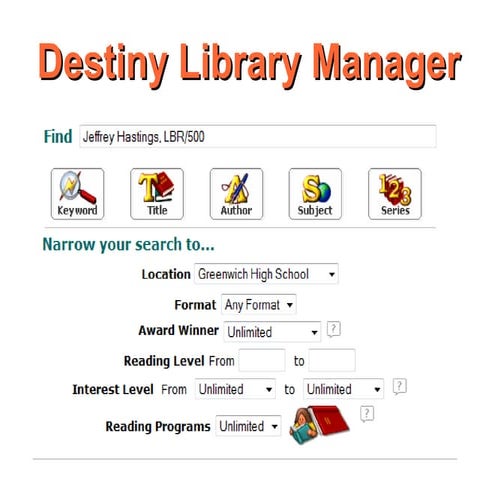 Destiny library manager | PPT