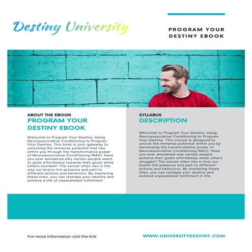 Destiny University eBook - Program Your Destiny | PDF