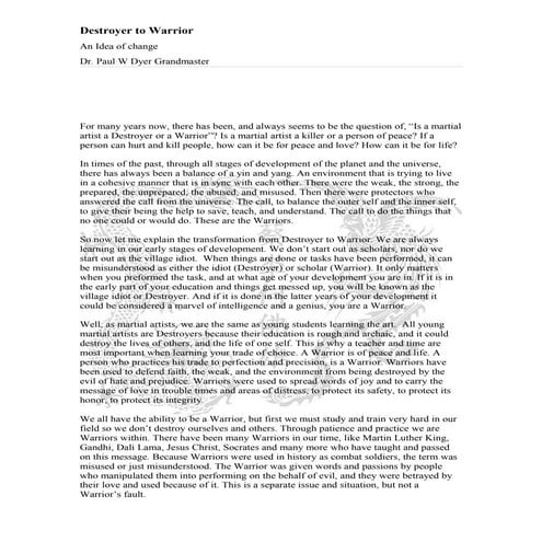 The warrior mindset | PDF