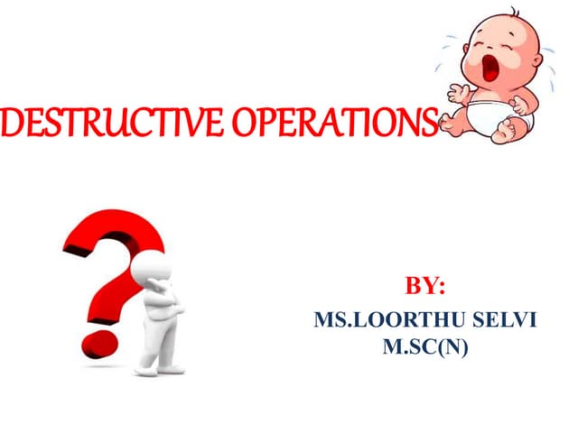 Destructive operation | PPT