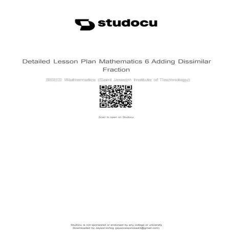 COT LESSON PLAN ADDING AND SUBTRACTING SIMILAR FRACTIONS - EXPLICIT | PDF