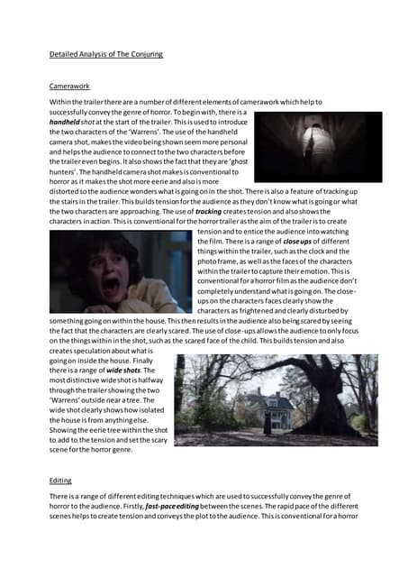 'The Conjuring' Film analysis | PPTX | Video Production | Content Production