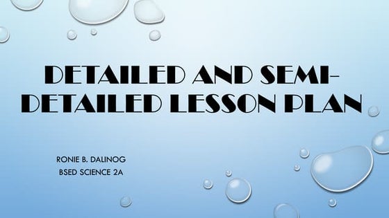 Sample of Semi Detailed Lesson Plan | DOCX | Educational Assessment ...