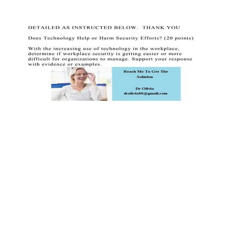 DETAILED AS INSTRUCTED BELOW. THANK YOUDoes Technology Help or | PDF