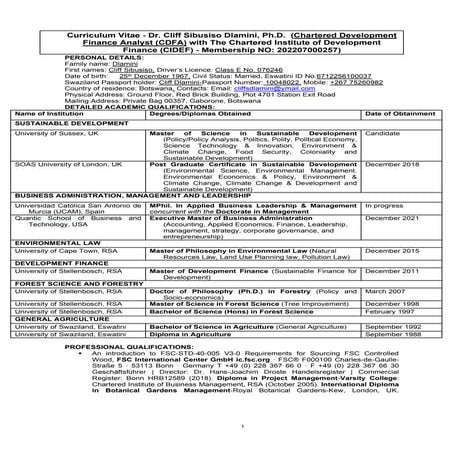 Bio - Prof. Anthony Rippon | PDF