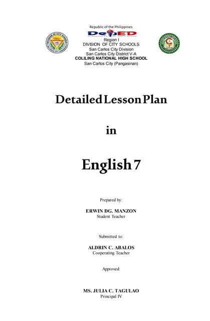 Lesson plan for preposition | DOCX | Education