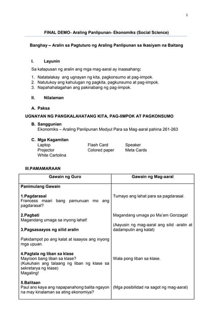 AP 9 LESSON PLAN | DOCX