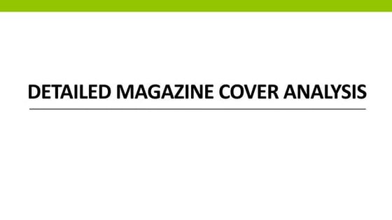 Key terms of a magazine front cover | PPTX | Technology & Computing