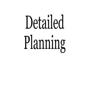 Detailed planning | PPTX
