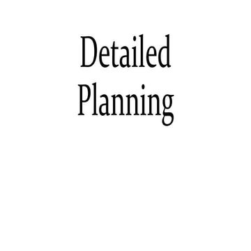 Detailed planning | PPT