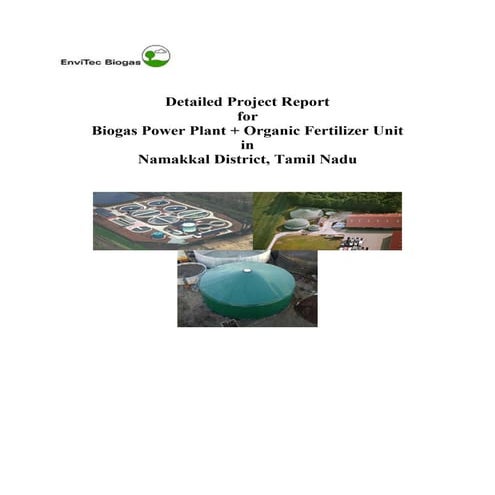 Detailed project report_for_biogas_power_plant | PDF