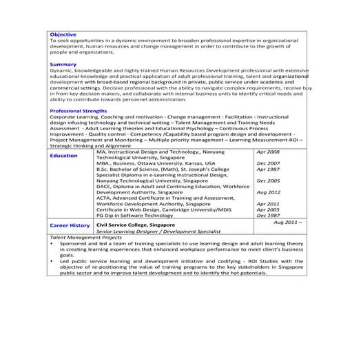 Detailed resume | PDF