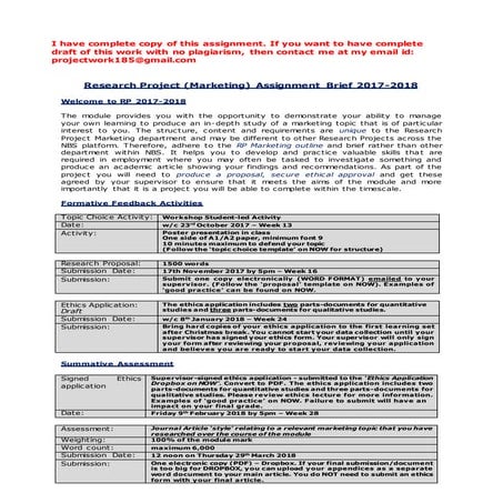 Detailed Research Proposal submission brief | DOCX