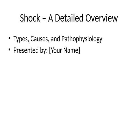 Detailed_Shock_Presentation.pptx shock presentation shock | PPT