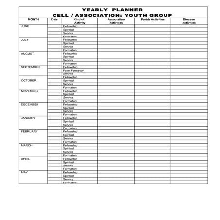 Detailed yearly plan | DOC
