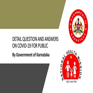 Detail Question and Answers on Covid-19 for Public | PDF