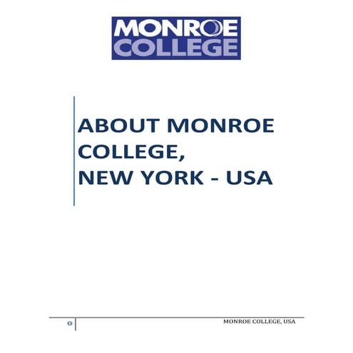 Monroe college Details | PDF