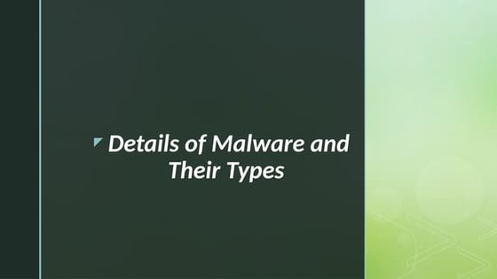Malware ppt | PPTX