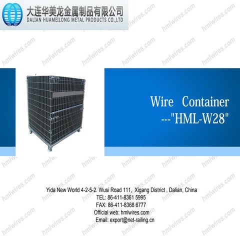 Wire mesh container HML-W28 | PPT