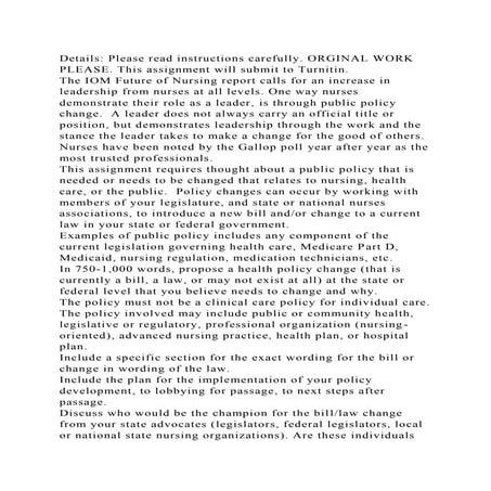 Details Please read instructions carefully. ORGINAL WORK PLEASE. Th.docx