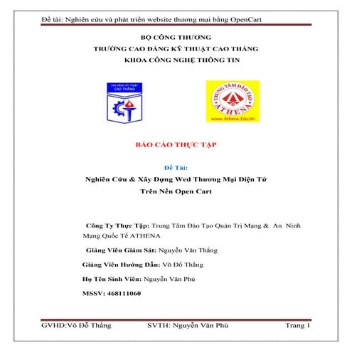 De tai nghien cuu web bang opencart | DOCX
