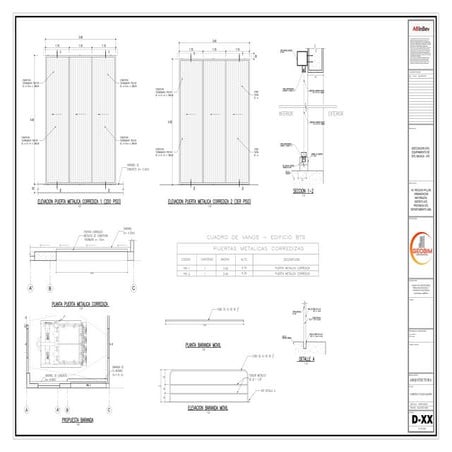 Detalles puertas corrediza metalica (1) layout1 | PDF