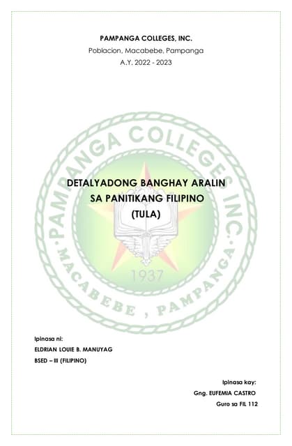 Rubriks sa Dula-dulaan.pptx