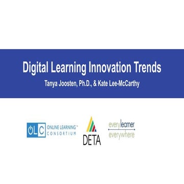 Digital Learning Innovation Trends | PPT