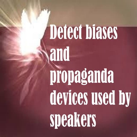 propaganda devices and technique in English 6 | PPTX