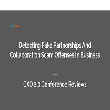 Detecting Fake Partnerships And Collaboration Scam Offenses In Business ...