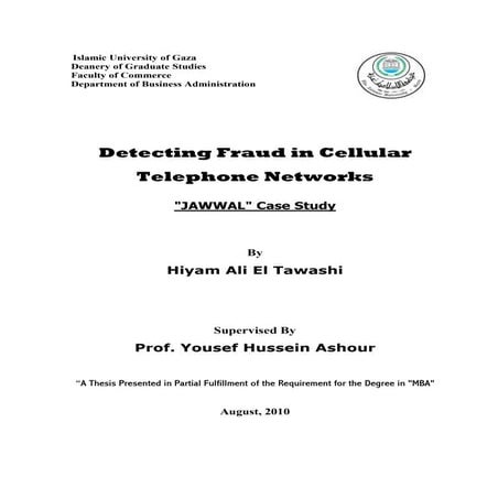 Detecting fraud in cellular telephone networks | PDF | Phone Services ...