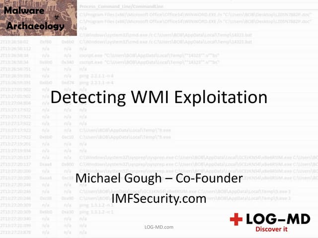 Detecting Wmi Exploitation V11 Pdf Operating Systems Computer 9071