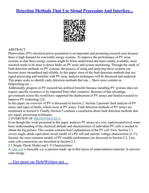 Organic Solar Cell | PPT