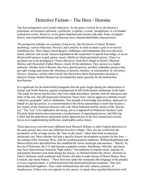 Detective Fiction | PPTX