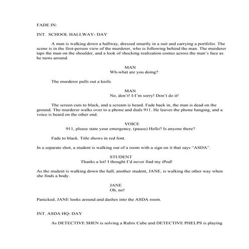 The Pitch - Draft 1 | PDF