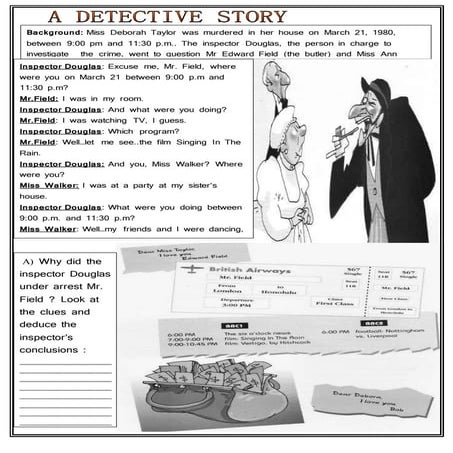 Detective story past simple and continuous (2) | DOC