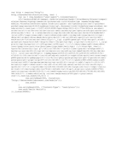 Detectmobilebrowser.js | Internet | Computing Detectmobilebrowser.js | Internet | Computing