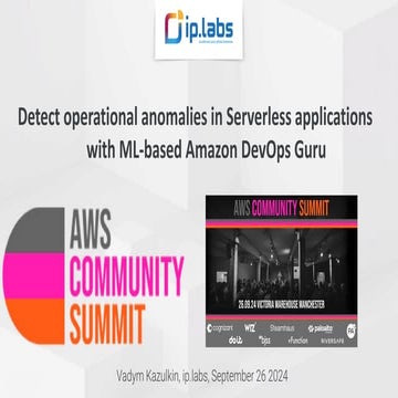 Detect Operational Anomalies In Serverless Applications With Amazon