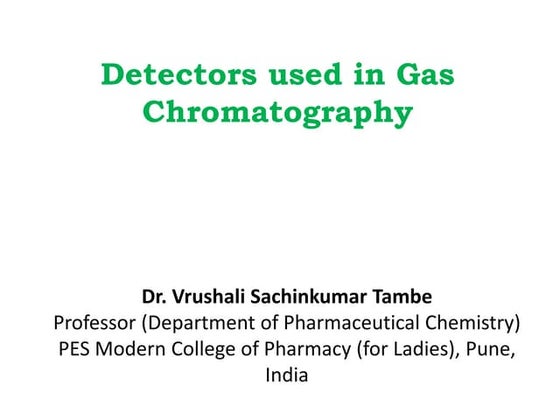 Instrumentation IR Spectroscopy: Detectors | PPTX | Chemistry | Science